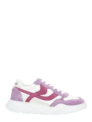 VOILE BLANCHE Lilac Leather & Textile Sneakers - Purple