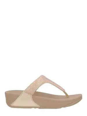 Fitflop Thong Wedge Sandals - Beige