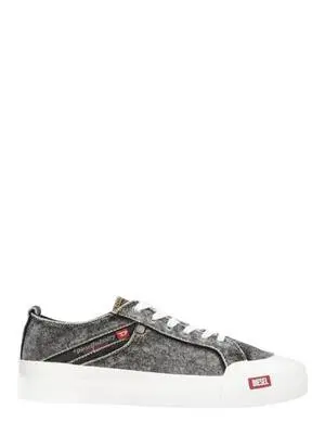 DIESEL Low-top Denim Sneakers - Grey