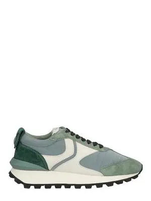VOILE BLANCHE Light Calfskin And Nylon Sneakers - Blue