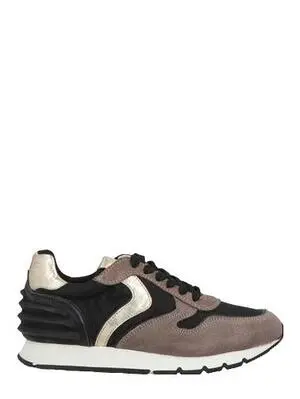 VOILE BLANCHE Low-top Sneakers With Metallic Trim - Black
