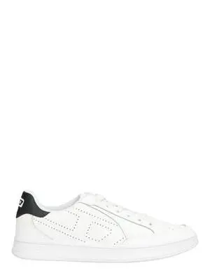 DIESEL Low-top Leather Sneakers - White