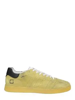 D.a.t.e. Lime Leather Low-top Sneakers - Green