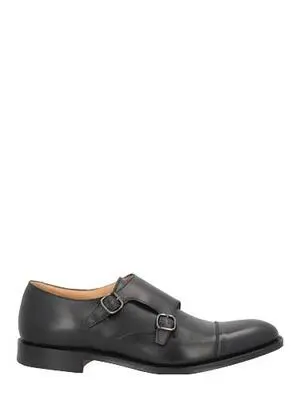 Church's Leather Monk Strap Loafers - Black