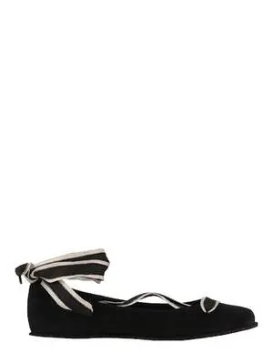 PALOMITAS BY PALOMA BARCELÓ Leather Ballet Flats - Black