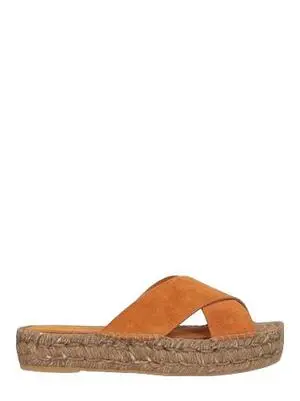 PALOMA BARCELO Leather Espadrille Sandals - Beige