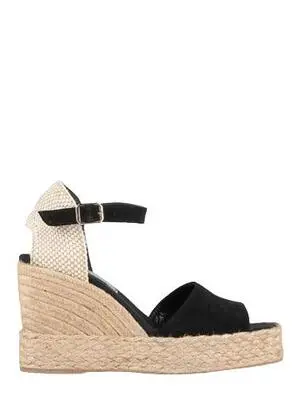 PALOMITAS BY PALOMA BARCELÓ Military Espadrille Sandals - Black