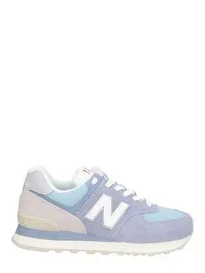 NEW BALANCE 574 Sneakers In Lilac Leather And Textile Fibers Purple