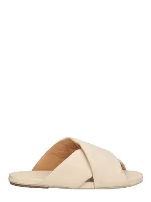 Marsèll Calfskin Slide Sandals - Beige