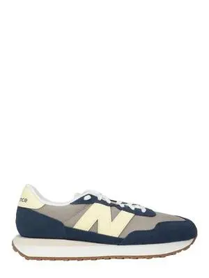 NEW BALANCE 237 Leather And Textile Sneakers - Navy