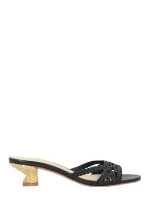 PALOMA BARCELO Leather Sandals - Black