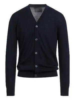 John Richmond Merino Wool Cardigan - Blue