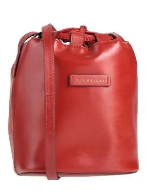 THE BRIDGE Leather Cross-body Bucket Bag - Red