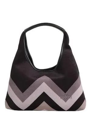 Missoni Signature Print Velvet Hobo Bag - Black