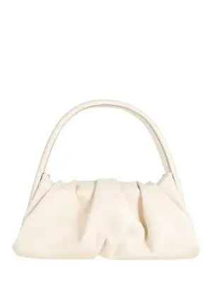 THEMOIRE Gathered Handbag With Detachable Shoulder Strap - White