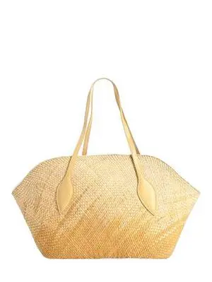 THEMOIRE Straw Shopper Bag - Beige