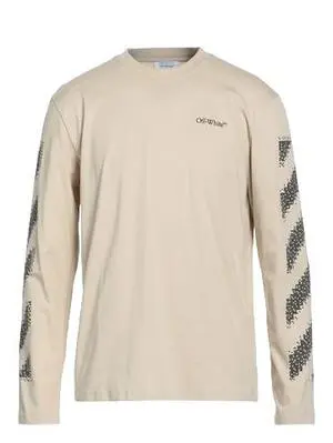 OFF-WHITE™ Off- T-shirt Size Cotton - Beige