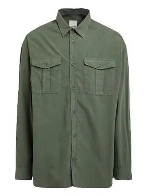 Emporio Armani Shirt Taupe Size Cotton - Green