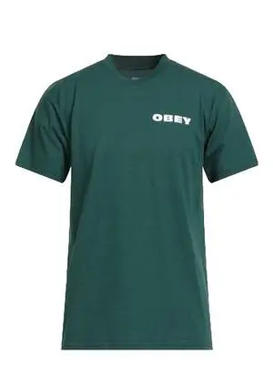 Obey T-shirt Dark Size Cotton - Green