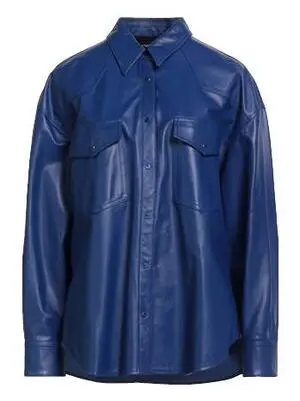 DONDUP Lambskin Overshirt - Blue