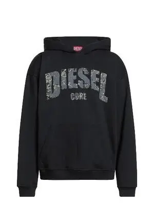 DIESEL Hooded Sweatshirt With Logo - Black