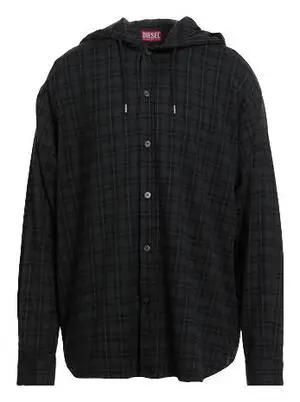 DIESEL Shirt Charcoal Size Cotton, Rayon - Grey