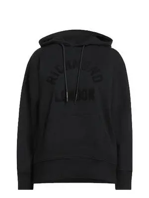 John Richmond Hooded Cotton Sweatshirt - Black