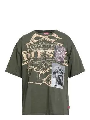 DIESEL T-shirt Military Size Cotton - Green