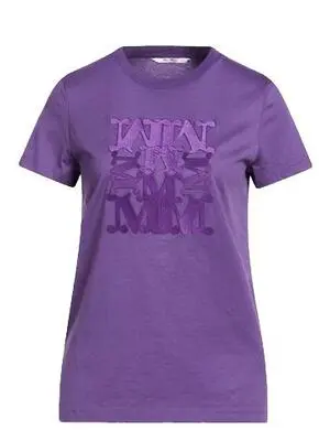Max Mara Cotton Jersey T-shirt - Purple
