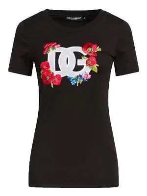 Dolce & Gabbana Printed Jersey T-shirt - Black