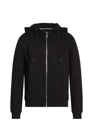 John Richmond Cotton Hooded Sweatshirt - Black