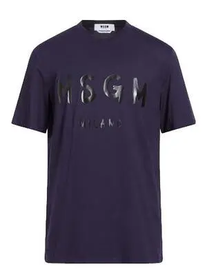 MSGM T-shirt Dark Size Cotton - Purple