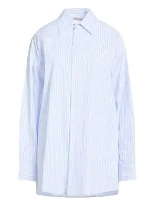 MODES Oversized Striped Cotton Shirt - Blue