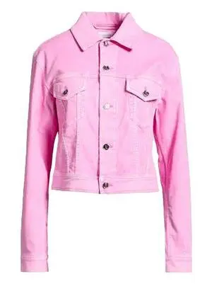 Rabanne Moleskin Denim Effect Jacket - Pink