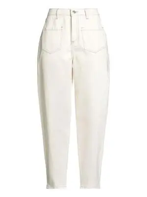 TWINSET Tapered Gabardine Pants - White