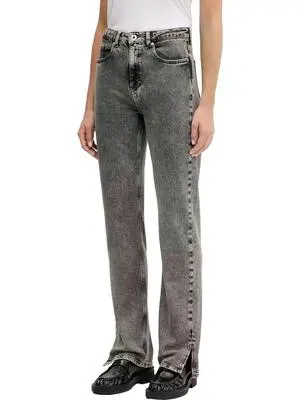 Karl Lagerfeld Split-hem Jeans - Grey