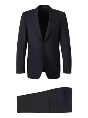 Canali Lapel Two-button Suit - Blue