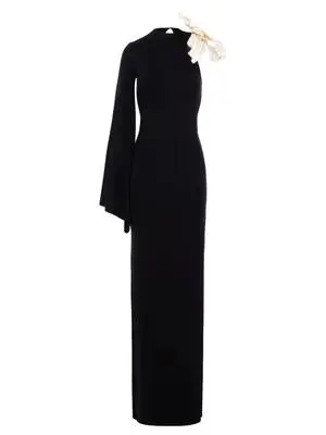 MANURI Dina Darling One-shoulder Maxi Dress - Black