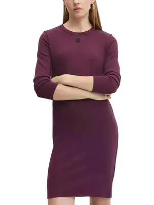 Hugo Nemalia Embellished Mini Dress - Purple