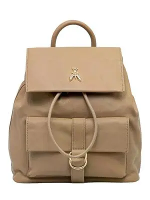 Patrizia Pepe Leather Backpack - Neutrals