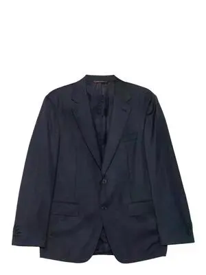 Canali Checked Two-button Suit - Blue