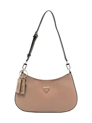 Guess Noelle Logo-plaque Shoulder Bag - Brown