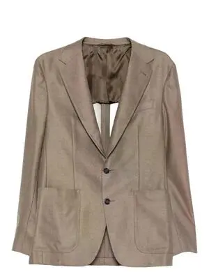 Canali Single-breasted Blazer - Brown
