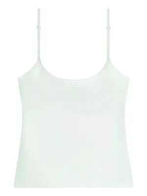 COURREGES Logo-detail Top - Green
