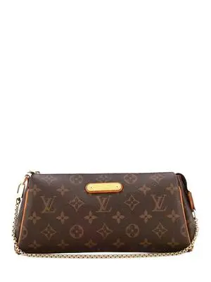 LOUIS VUITTON Eva Handbag Monogram Canvas Clutch - Brown