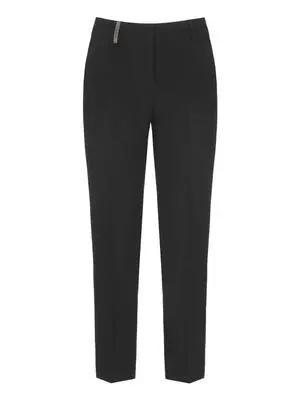 Peserico Belt-loops Trousers - Black