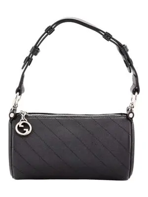 Gucci Blondie Diagonal Quilted Leather Mini Shoulder Bag - Black