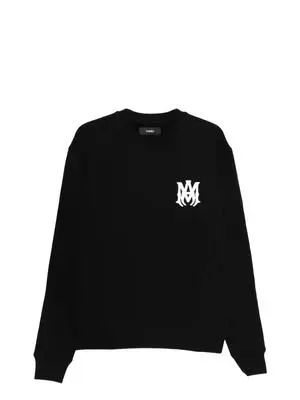 Amiri Logo-detail Crew Sweatshirt - Black