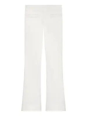 COURREGES Logo-detail Bootcut Trousers - White