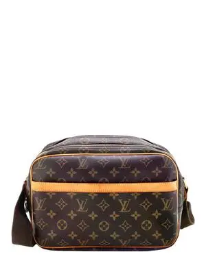 LOUIS VUITTON Reporter Monogram Canvas Crossbody Bag - Brown